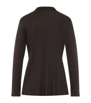 Hanro Modal-silk Grand Central Pyjama Shirt - Brown