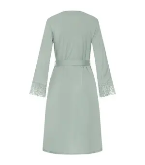 Hanro Modal Lace-trim Robe