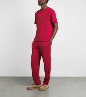 BOSS Waffle-knit Logo Sweatpants