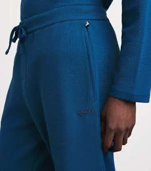 BOSS Waffle-knit Logo Sweatpants
