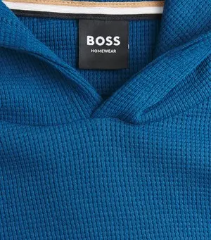 BOSS Waffle-knit Logo Hoodie