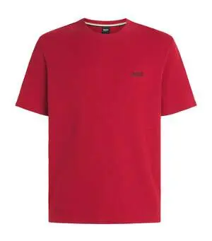 BOSS Waffle-knit Logo T-shirt - Red