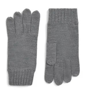 Polo Ralph Lauren Wool Polo Pony Gloves - Grey
