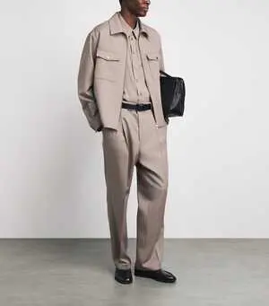 BOSS Twill Carper Zip-up Overshirt