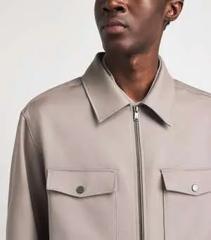 BOSS Twill Carper Zip-up Overshirt