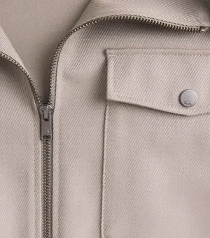 BOSS Twill Carper Zip-up Overshirt
