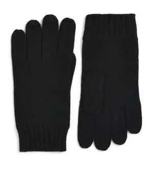 Polo Ralph Lauren Wool Polo Pony Gloves - Black