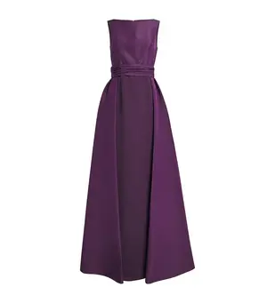 Carolina Herrera Silk Column Gown - Red