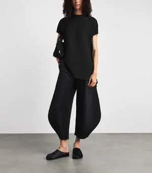 Issey Miyake Paper Bounce Knit T-shirt - Black