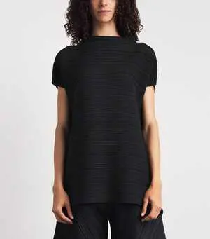 Issey Miyake Paper Bounce Knit T-shirt - Black