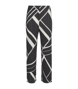 Issey Miyake Fold Line Trousers - Black