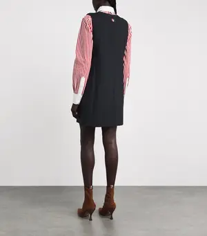 Thom Browne Virgin Wool Cardigan Mini Dress