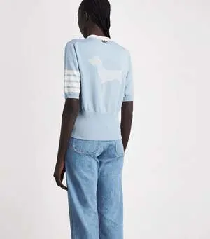 Thom Browne Cotton Hector Intarsia T-shirt
