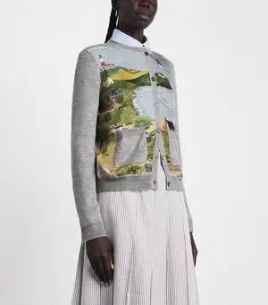 Thom Browne Cashmere-silk-blend Nantucket Cardigan