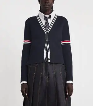 Thom Browne Cotton Sailboat Cardigan