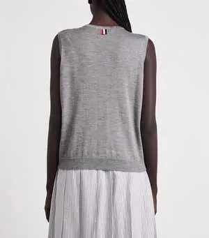 Thom Browne Cashmere-silk-blend Nantucket Sweater Vest