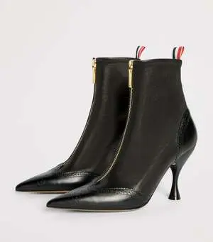 Thom Browne Leather Wingtip Ankle Boots 90
