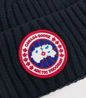 Canada Goose Wool-cashmere Ribbed Beanie