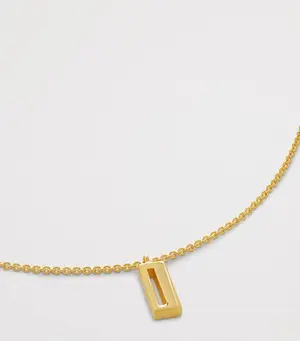 Monica Vinader Vermeil I Initial Necklace - Gold