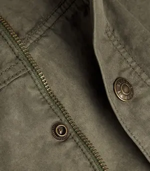 RE-DONE Cotton-blend Cropped Jessie Military Jacket