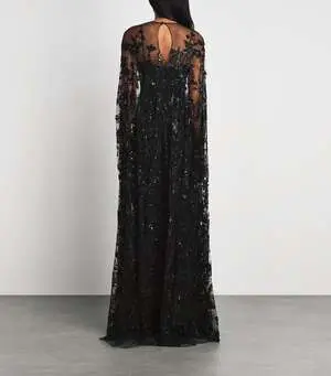 Zuhair Murad Embellished Whispering Bloom Kaftan Gown