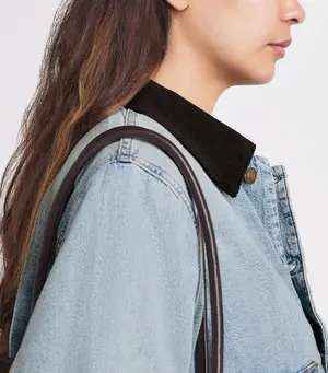 RE-DONE Corduroy-collar Canyon Denim Jacket