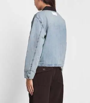 RE-DONE Corduroy-collar Canyon Denim Jacket