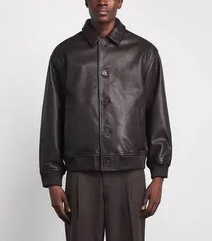 WAX LONDON Fitzroy Flight Leather Jacket