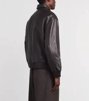 WAX LONDON Fitzroy Flight Leather Jacket