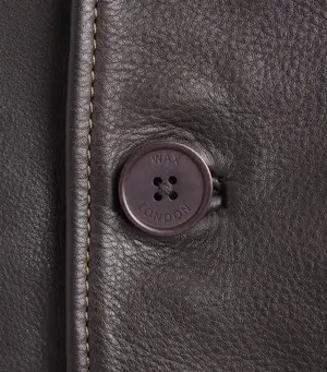WAX LONDON Fitzroy Flight Leather Jacket