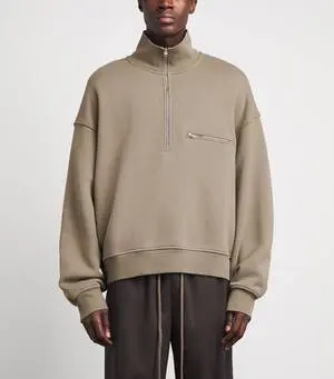 AGOLDE Cotton Pavillion Half-zip Sweatshirt