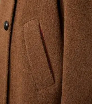 Max Mara Baby Llama-blend Cocoon Coat