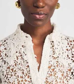 Gabriela Hearst Cashmere Floral Vera Shirt