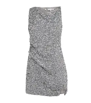 Rachel Gilbert Embellished Zayn Mini Dress - Silver