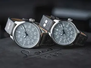 LACO Aachen42mm, Dial, Automatic Leather Strap