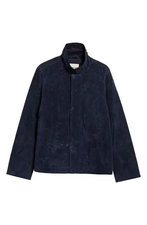 Bagatelle Leather Stable Jacket - Navy