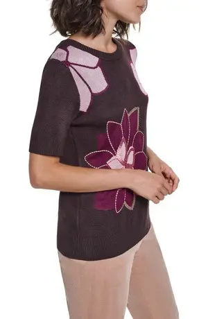 Karl Lagerfeld Paris Embellished Floral Sweater