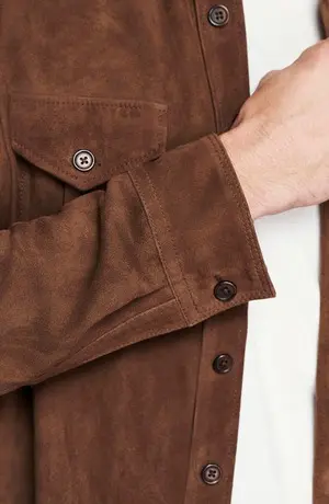 Billy Reid Featherweight Leather Shirt
