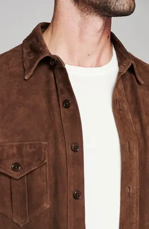 Billy Reid Featherweight Leather Shirt