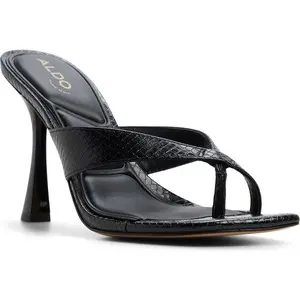 Aldo Haayssie Faux Leather Slide Sandal - Black