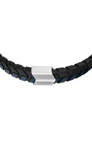 Fossil Woven Leather Bracelet