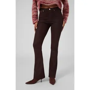 Guess Sexy Mid Rise Flare Jeans - Dark Coffee