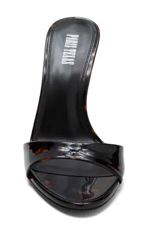 Paris Texas Lidia Leather Heeled Mule