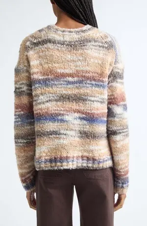 Veronica Beard Castile Marled Crewneck Sweater