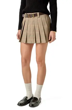 English Factory Pleated Mini Skort