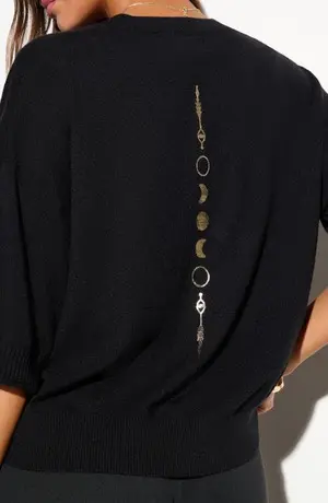 Spiritual Gangster Cosmic Veil Bailey V Neck Sweater