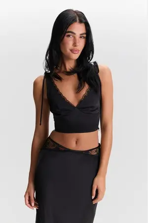 SASHA THERESE Valentina Top - Black