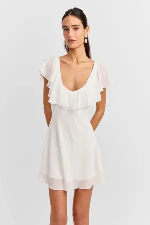 SASHA THERESE Aurora Mini Dress - Ivory