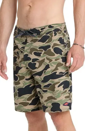 Quiksilver Saltwater Camouflage Print Board Shorts
