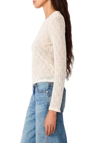 Steve Madden Sierra Long Sleeve Knit Top - Ivory